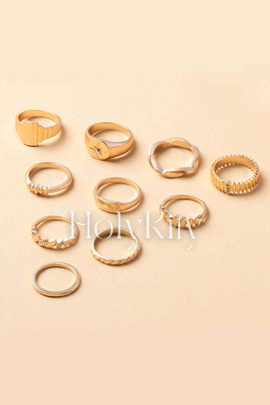 Set of 10 Pc Rings