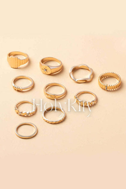 Set of 10 Pc Rings – HolyKityGirl